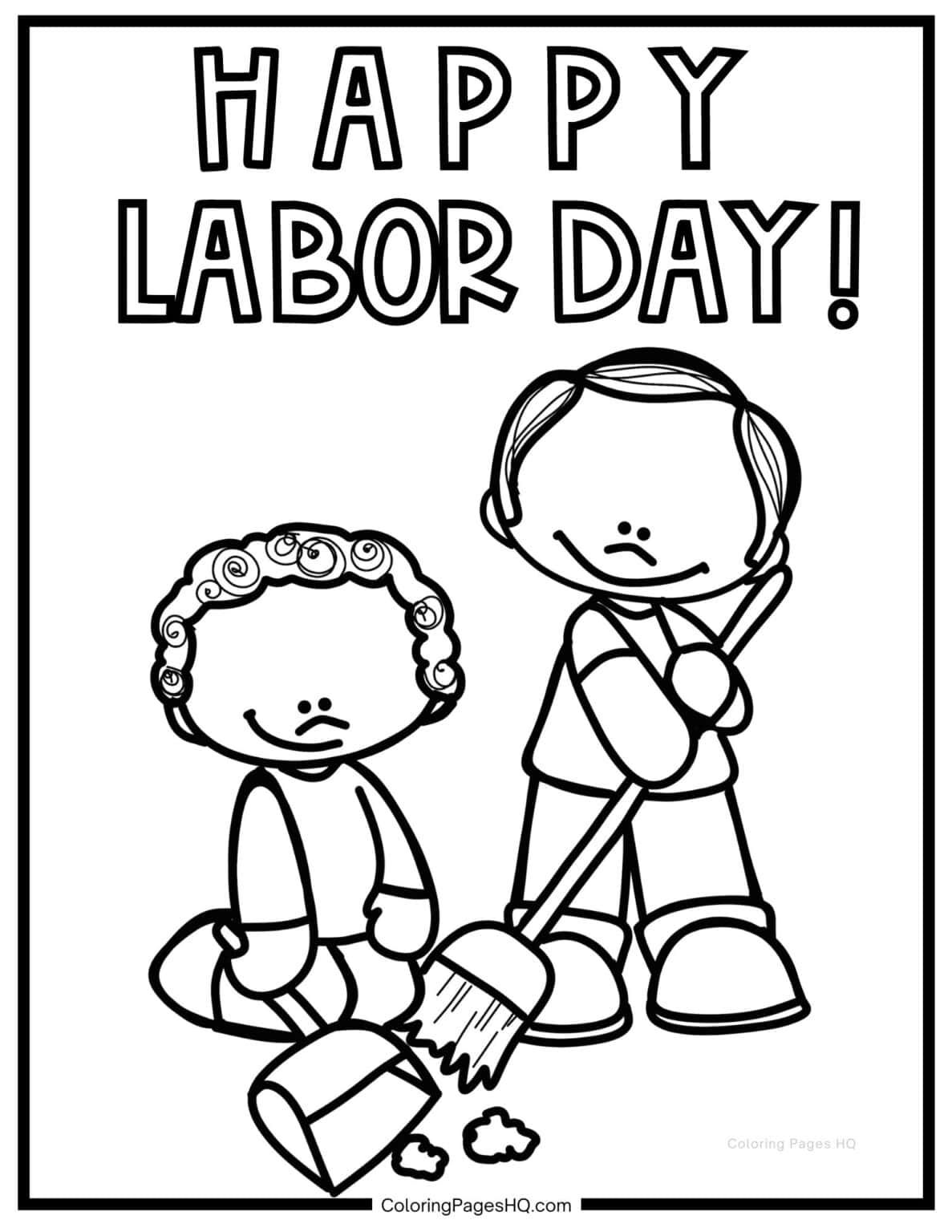 Labor Day Coloring Pages (Free PDF Printables) - Coloring Pages HQ