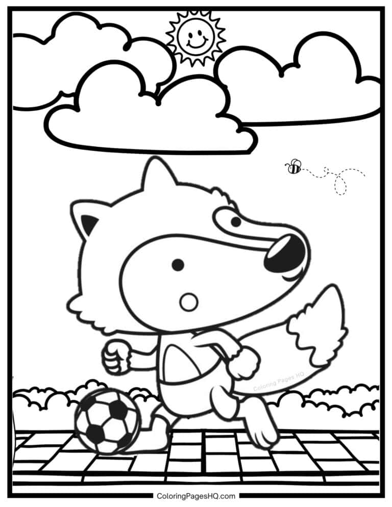 Fun Soccer Coloring Pages (Free PDF Printables) - Coloring Pages HQ