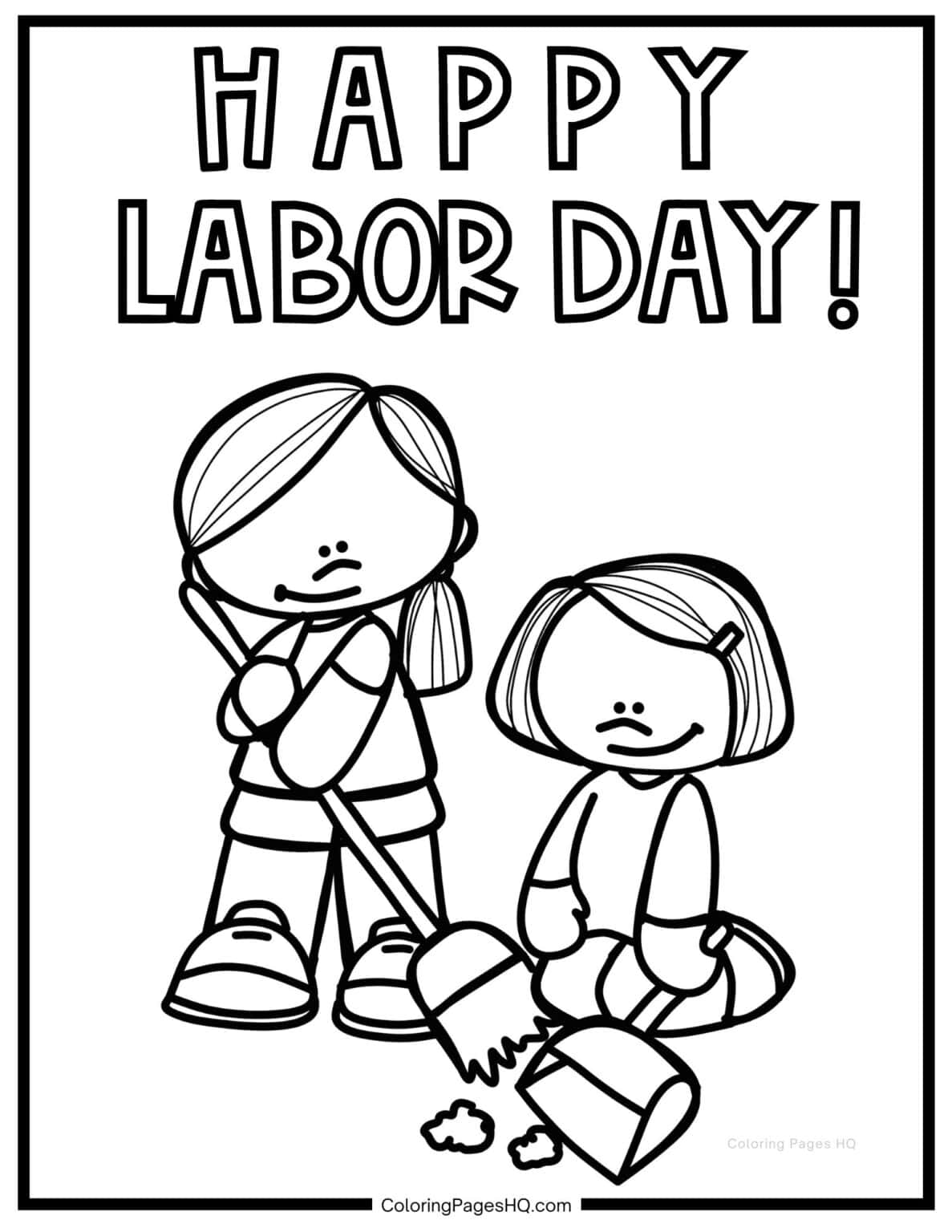 Labor Day Coloring Pages (Free PDF Printables) - Coloring Pages HQ