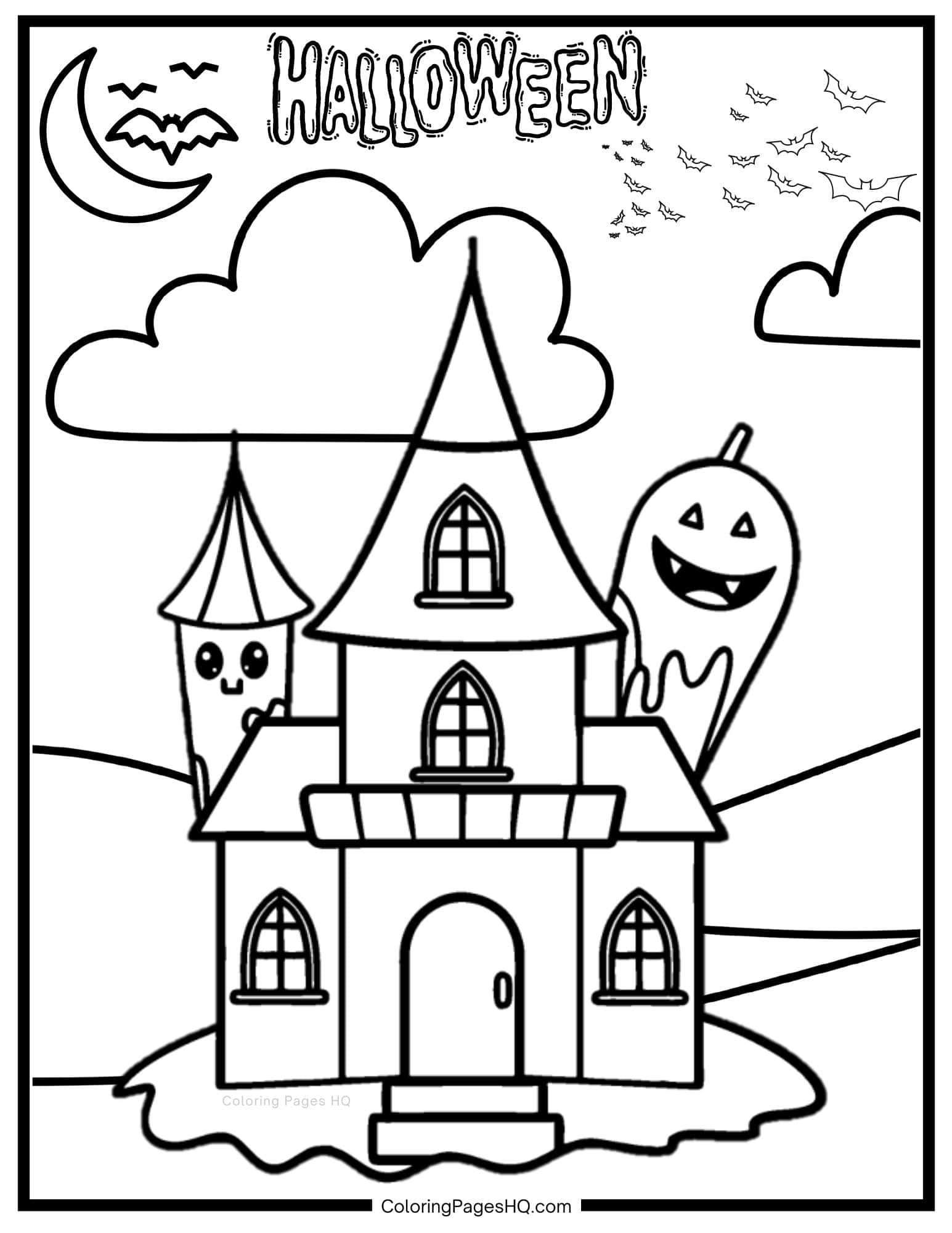 Halloween Coloring Pages (Free PDF Printables) - Coloring Pages HQ