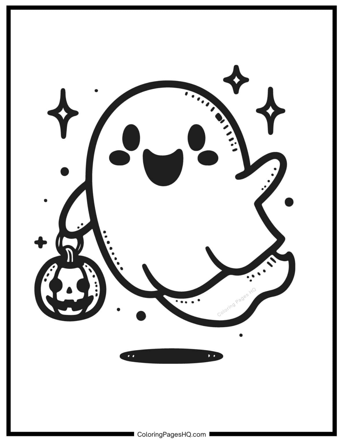 Ghost Coloring Pages (Free PDF Printables) - Coloring Pages HQ