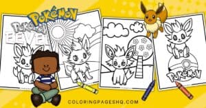Pokémon Eevee Coloring Pages (Free PDF Printables) - Coloring Pages HQ