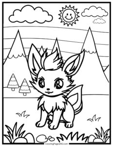 Pokémon Eevee Coloring Pages (Free PDF Printables) - Coloring Pages HQ