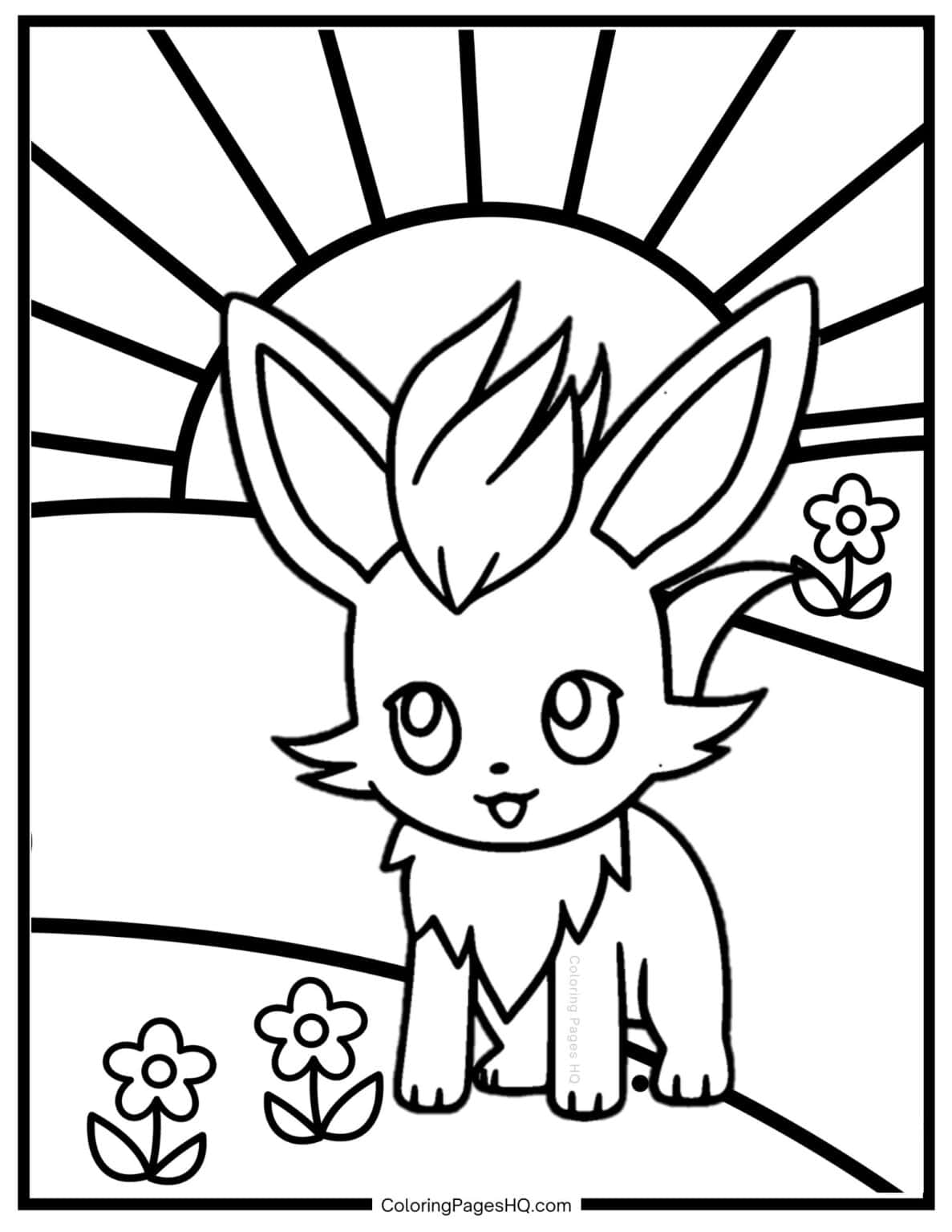 Pokémon Eevee Coloring Pages (Free PDF Printables) - Coloring Pages HQ