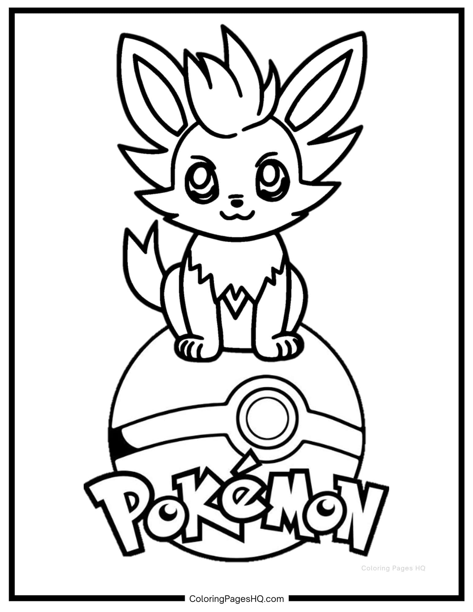 Pokémon Eevee Coloring Pages (Free PDF Printables) - Coloring Pages HQ
