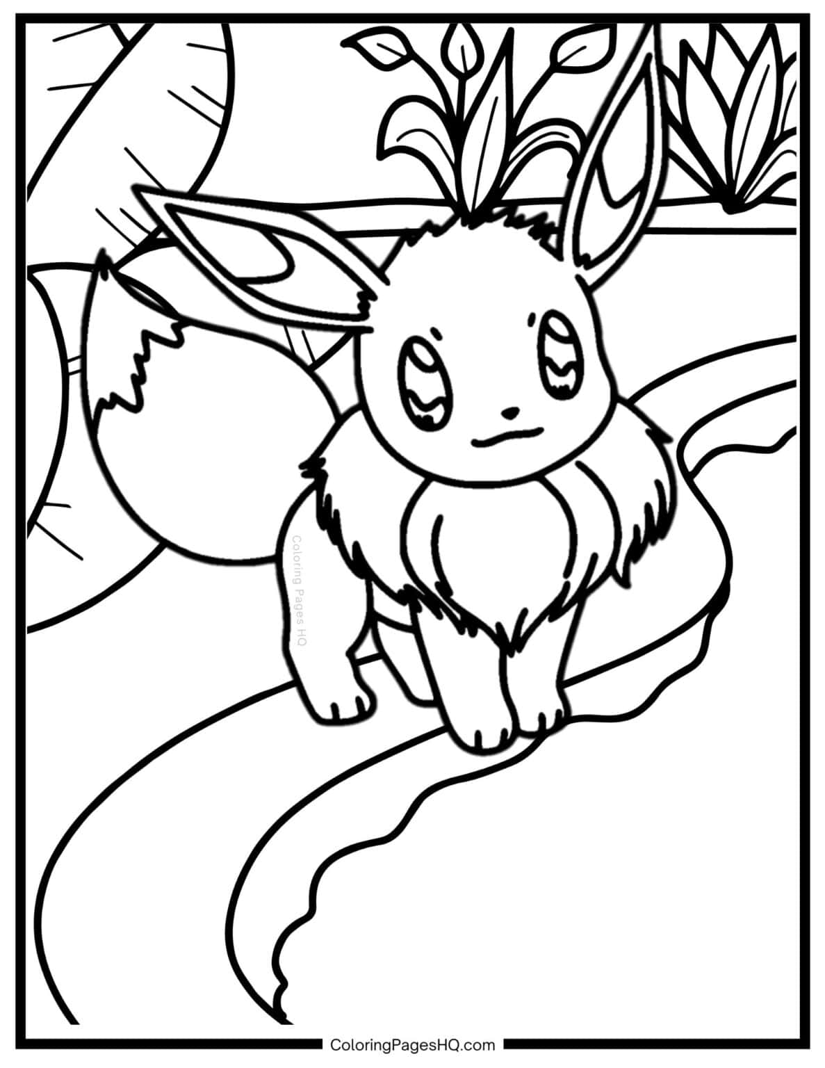 Pokémon Eevee Coloring Pages (Free PDF Printables) - Coloring Pages HQ
