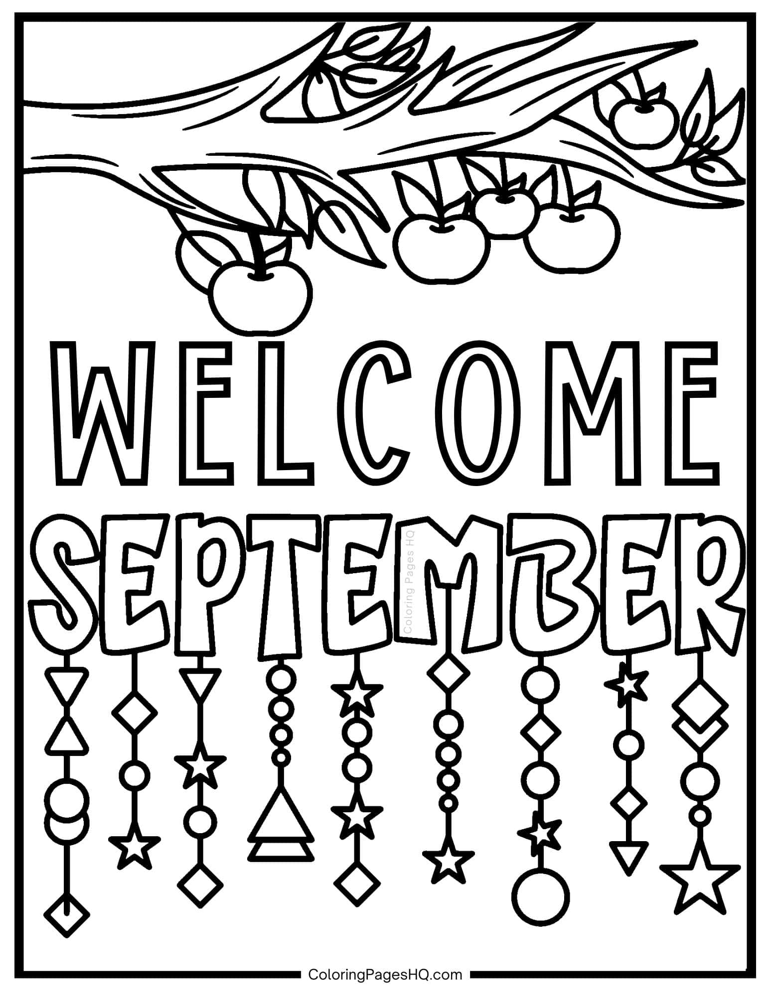 September Coloring Pages (Free PDF Printables) - Coloring Pages HQ