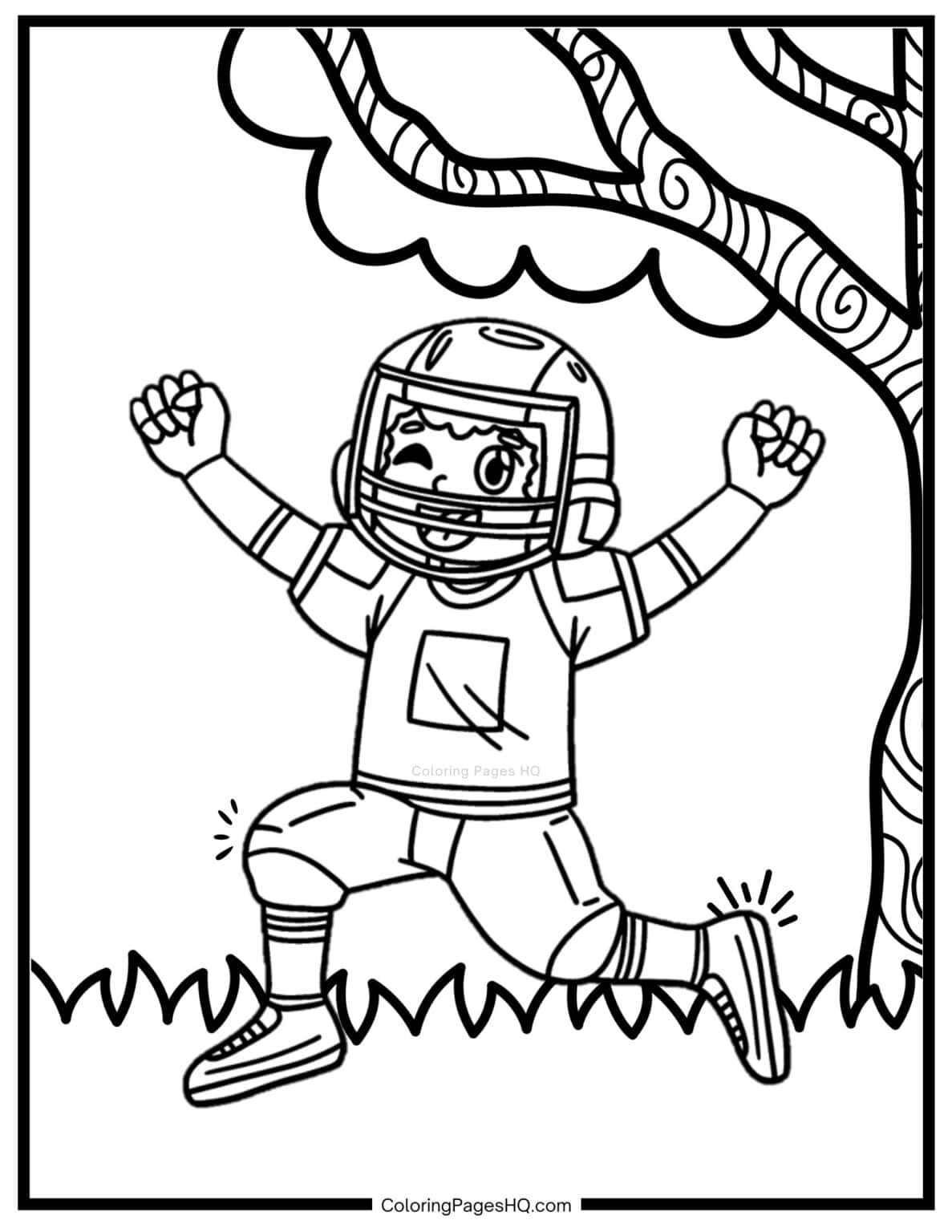 Fun Football Coloring Pages (Free PDF Printables) - Coloring Pages HQ