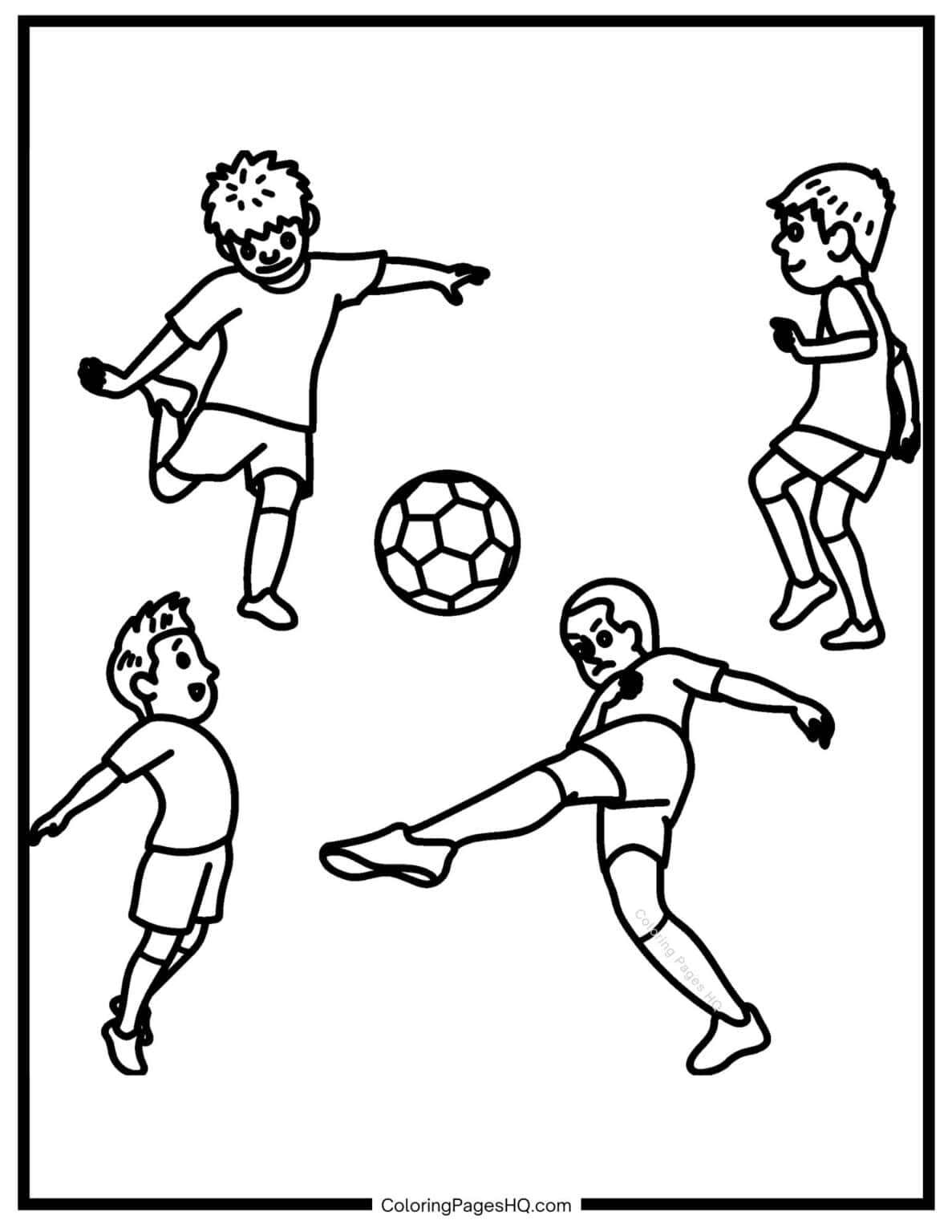 Fun Soccer Coloring Pages (Free PDF Printables) - Coloring Pages HQ