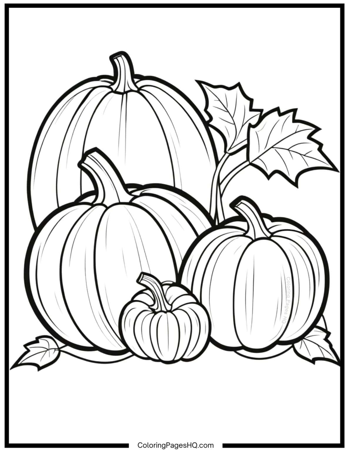 Pumpkin Coloring Pages (Free PDF Printables) - Coloring Pages HQ