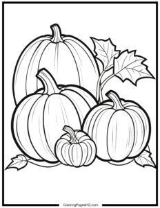 Pumpkin Coloring Pages (Free PDF Printables) - Coloring Pages HQ