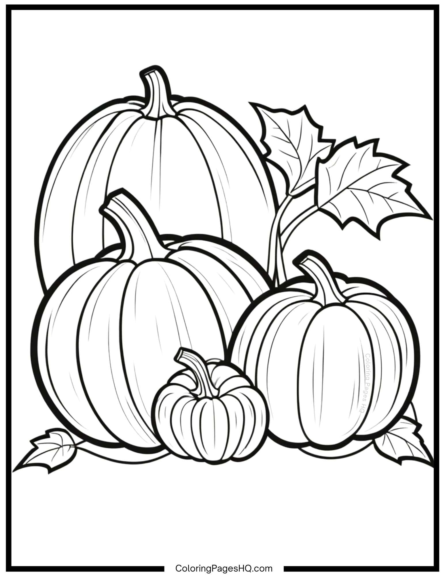 Pumpkin Coloring Pages (Free PDF Printables) - Coloring Pages HQ