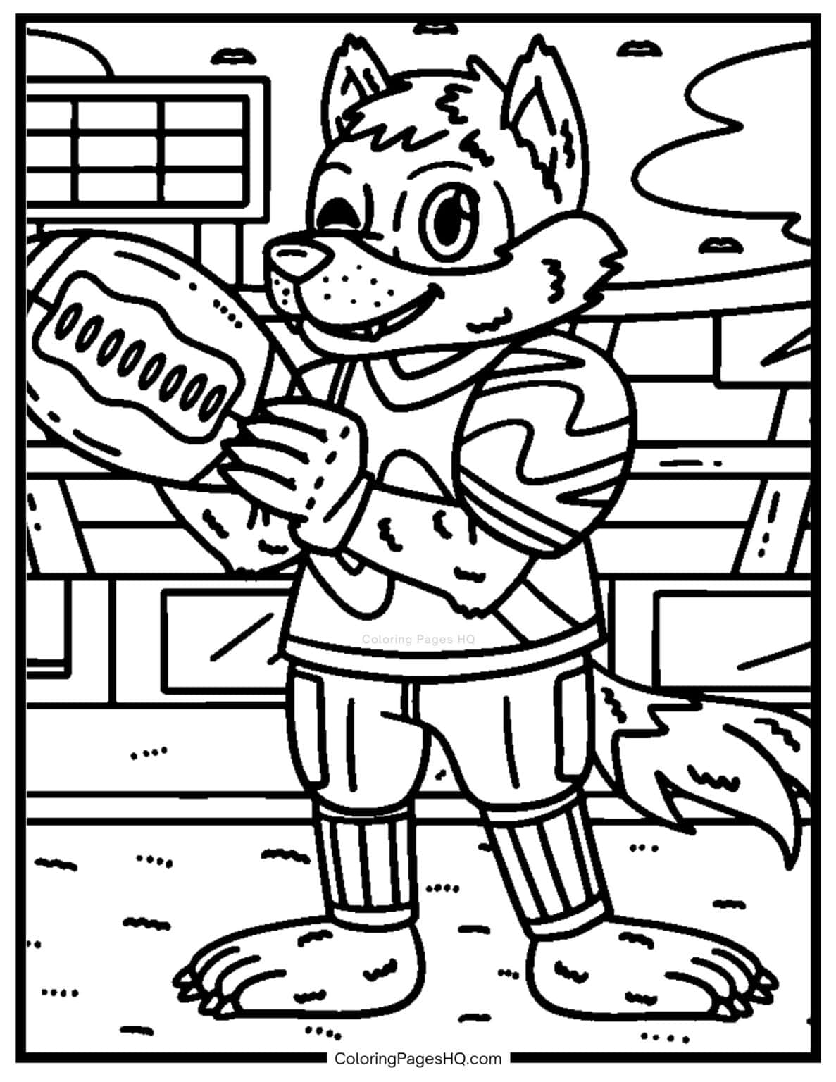 Fun Football Coloring Pages (Free PDF Printables) - Coloring Pages HQ