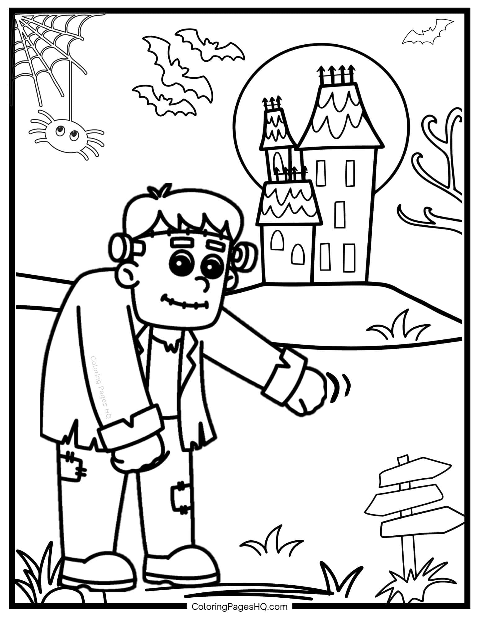 Halloween Coloring Pages (Free PDF Printables) - Coloring Pages HQ
