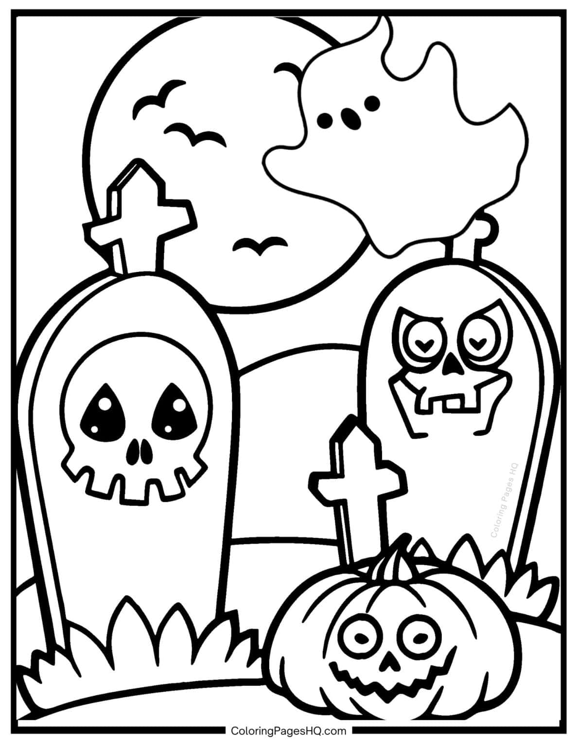 Ghost Coloring Pages (Free PDF Printables) - Coloring Pages HQ