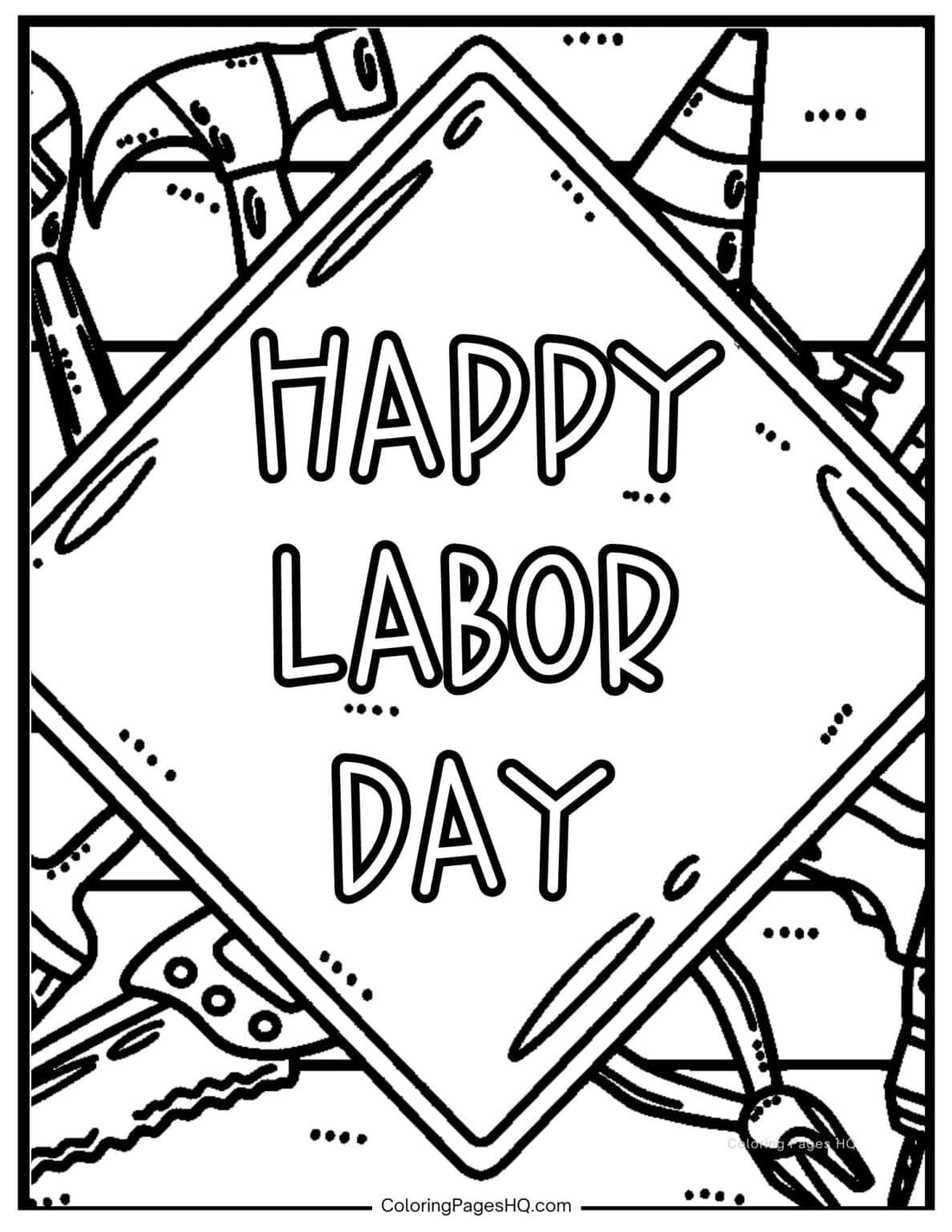Labor Day Coloring Pages (Free PDF Printables) - Coloring Pages HQ