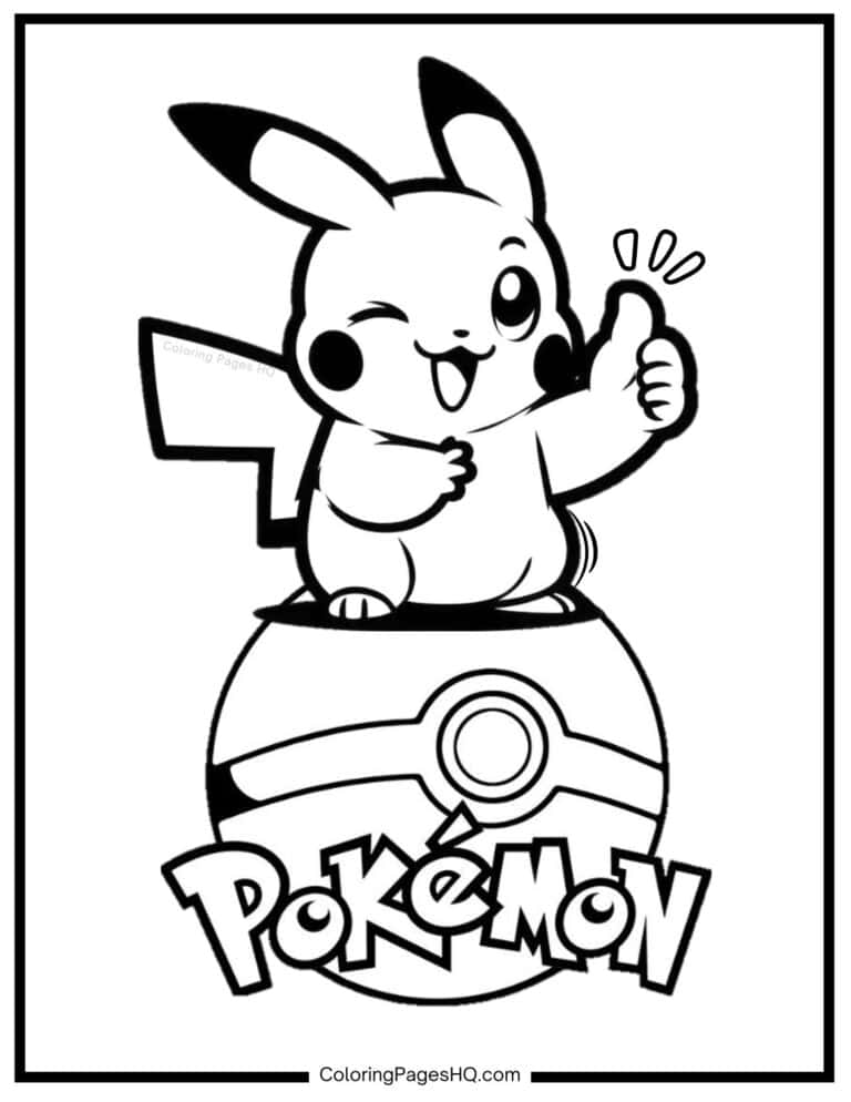 Pokémon Coloring Pages (Free PDF Printables) - Coloring Pages HQ