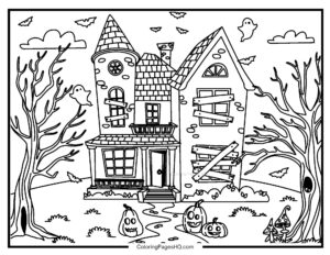 Halloween Coloring Pages (Free PDF Printables) - Coloring Pages HQ