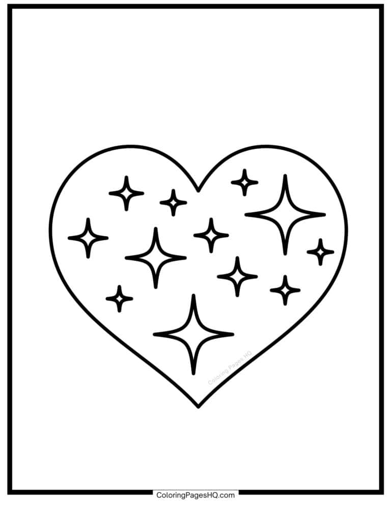 Cute Heart Coloring Pages (Free PDF Printables) - Coloring Pages HQ