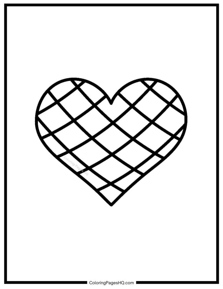 Cute Heart Coloring Pages (Free PDF Printables) - Coloring Pages HQ