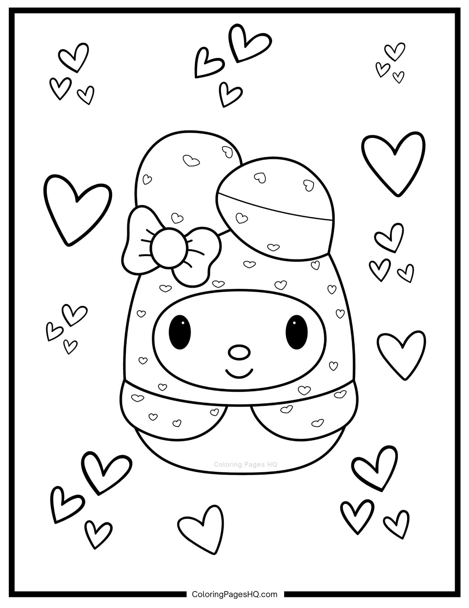 Fun Squishmallow Sanrio Coloring Pages (Free PDF Printables) - Coloring ...