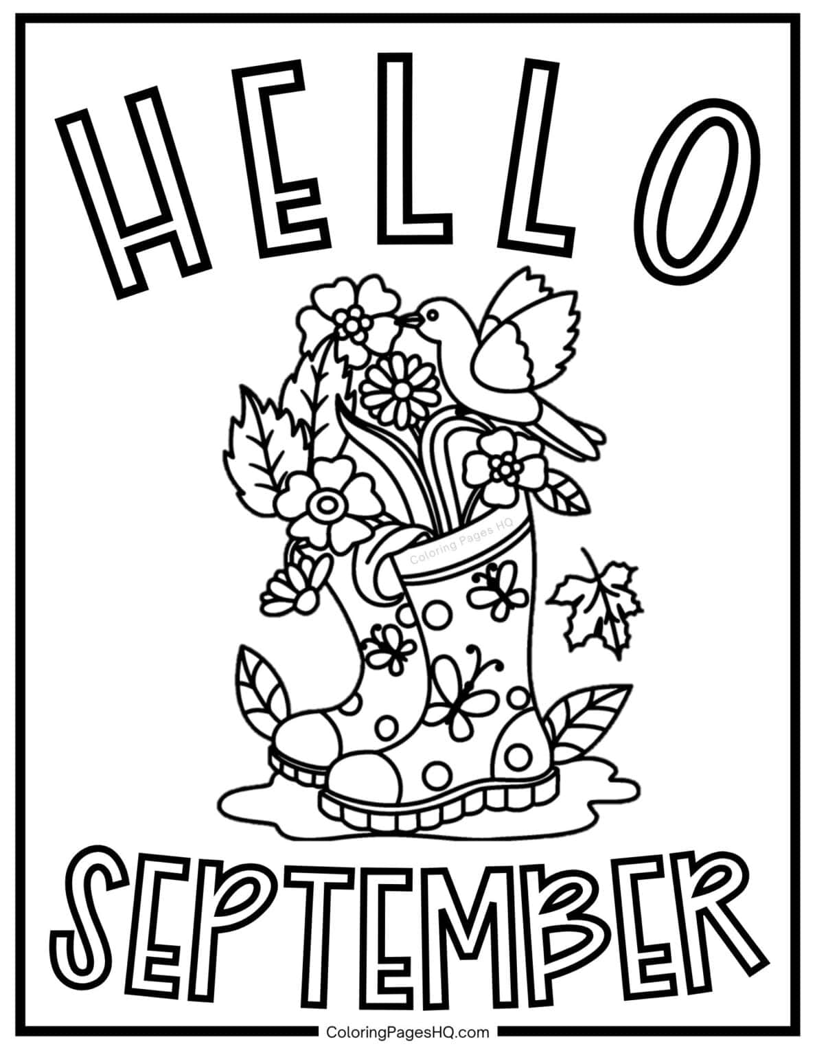 September Coloring Pages (Free PDF Printables) - Coloring Pages HQ