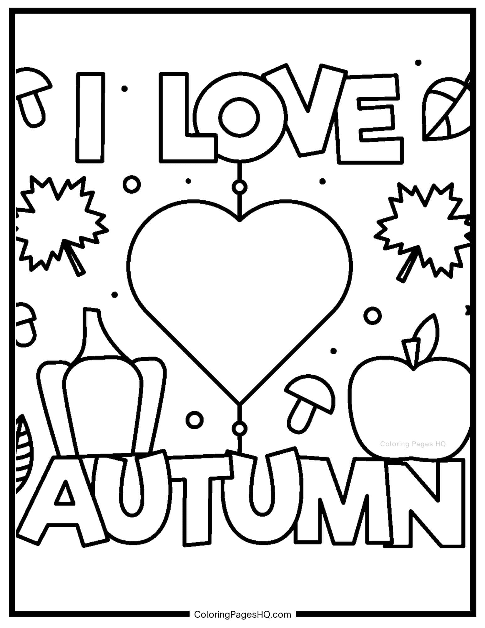 Fall Coloring Pages (Free PDF Printables) - Coloring Pages HQ