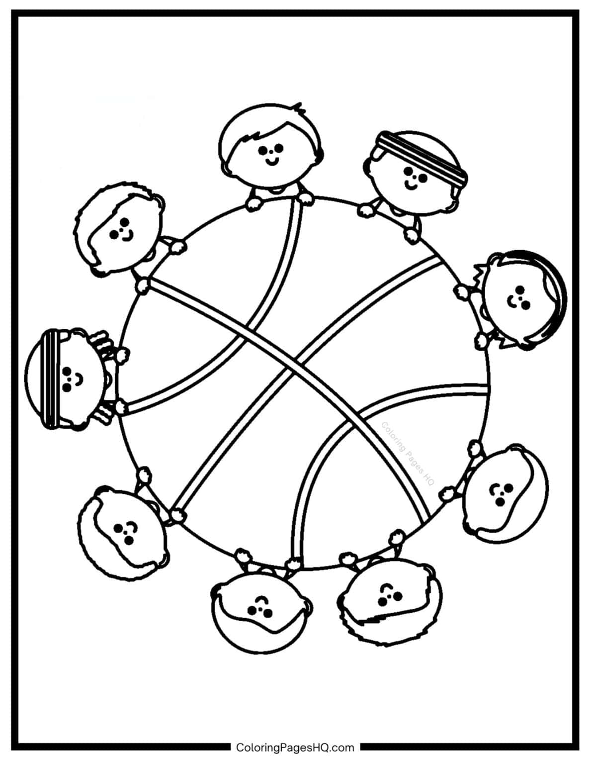 Cute Basketball Coloring Pages (Free PDF Printables) - Coloring Pages HQ