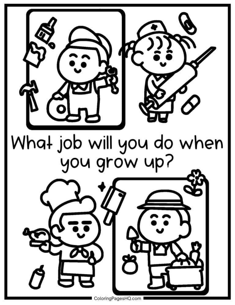 Labor Day Coloring Pages (Free PDF Printables) - Coloring Pages HQ