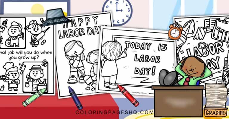 Labor Day Coloring Pages (Free PDF Printables) - Coloring Pages HQ