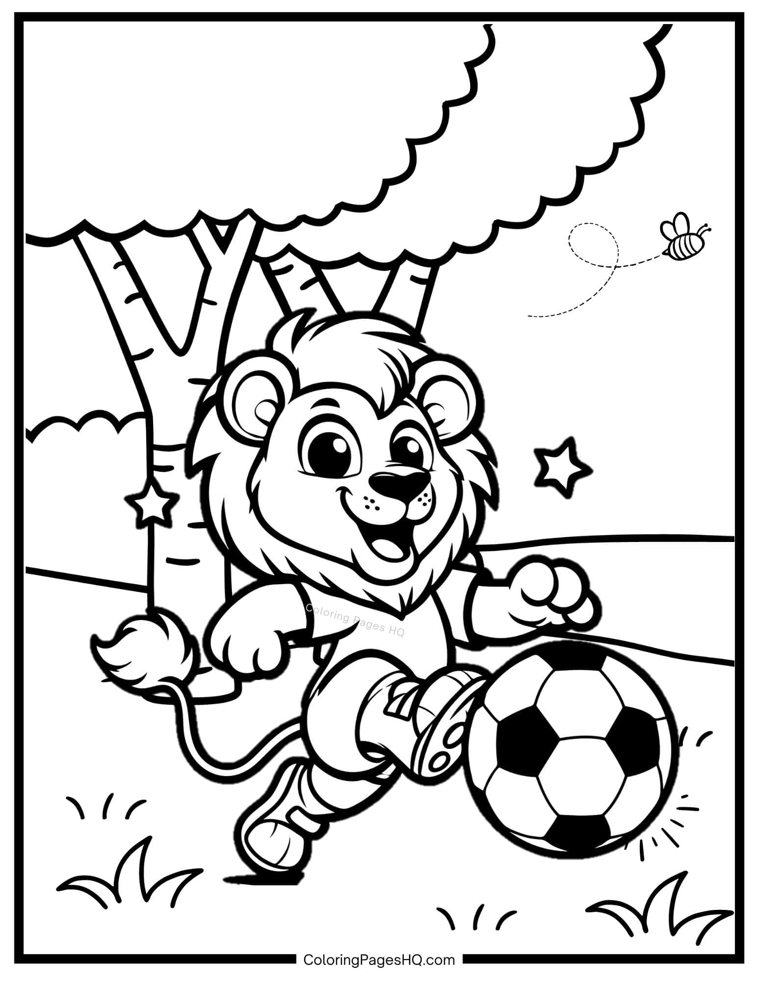 Fun Soccer Coloring Pages (Free PDF Printables) - Coloring Pages HQ