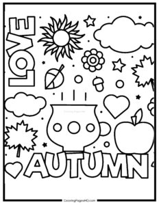 Fall Coloring Pages (Free PDF Printables) - Coloring Pages HQ