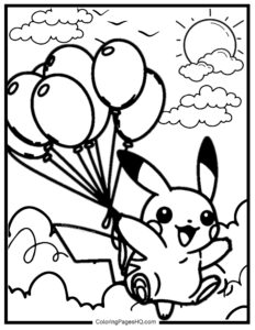 Pikachu Coloring Pages (Free PDF Printables) - Coloring Pages HQ
