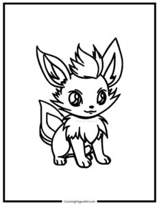 Pokémon Eevee Coloring Pages (Free PDF Printables) - Coloring Pages HQ