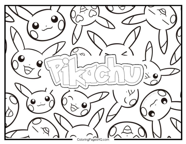 Pokémon Coloring Pages (Free PDF Printables) - Coloring Pages HQ