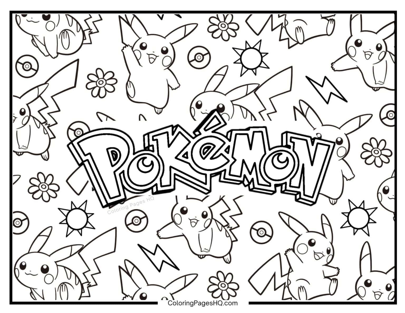 Pokémon Coloring Pages (Free PDF Printables) - Coloring Pages HQ