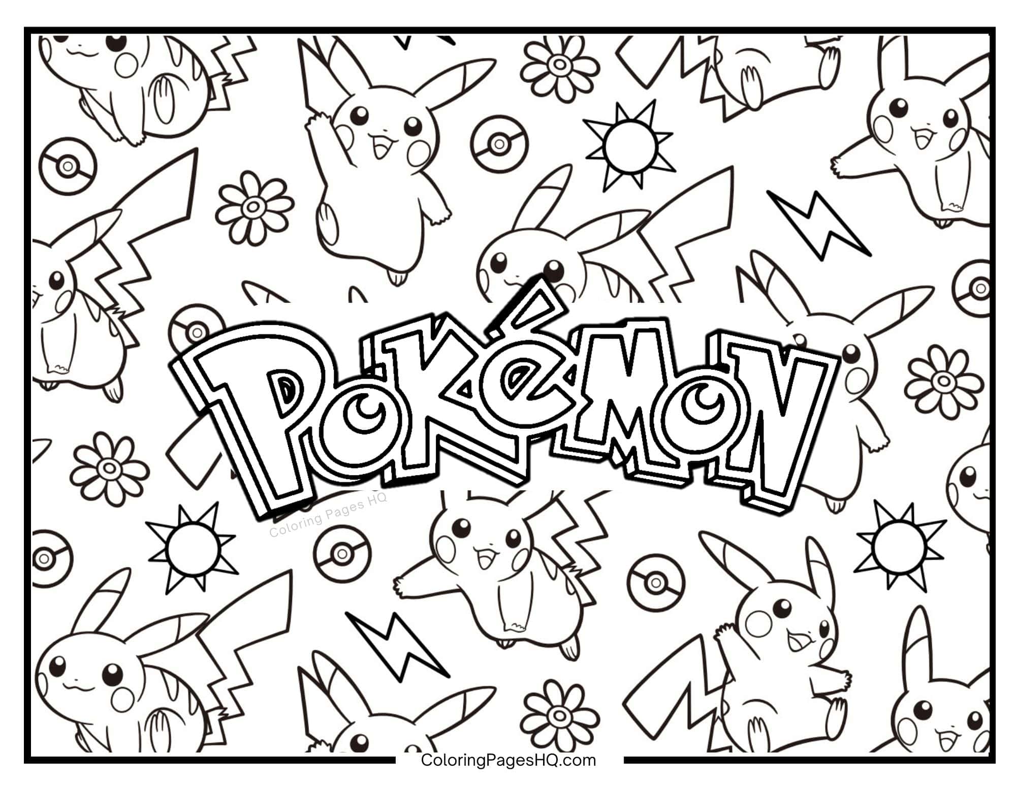 Pokémon Coloring Pages (Free PDF Printables) - Coloring Pages HQ