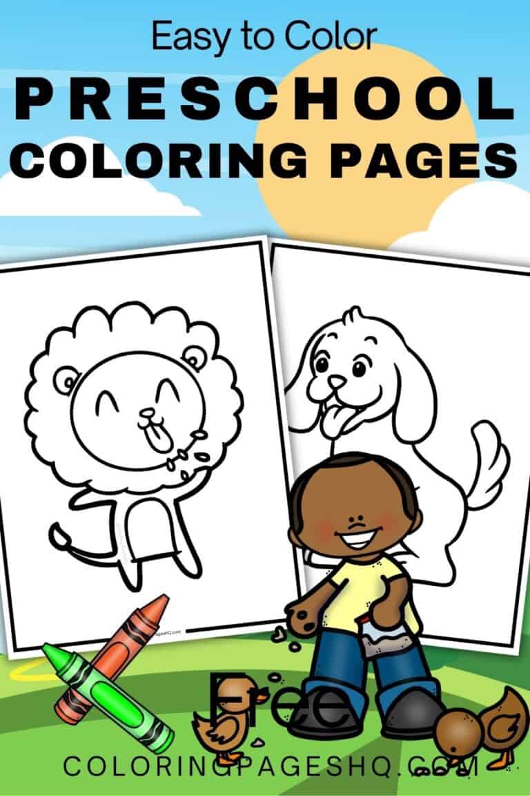 Preschool Coloring Pages - Coloring Pages HQ