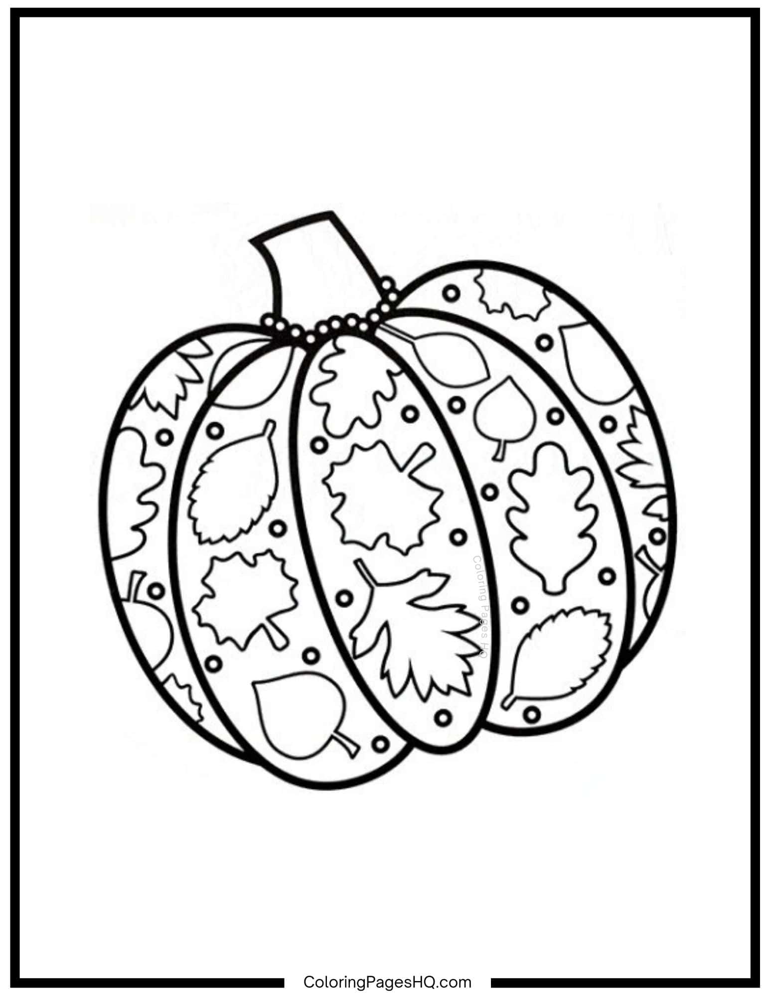 Pumpkin Coloring Pages (Free PDF Printables) - Coloring Pages HQ