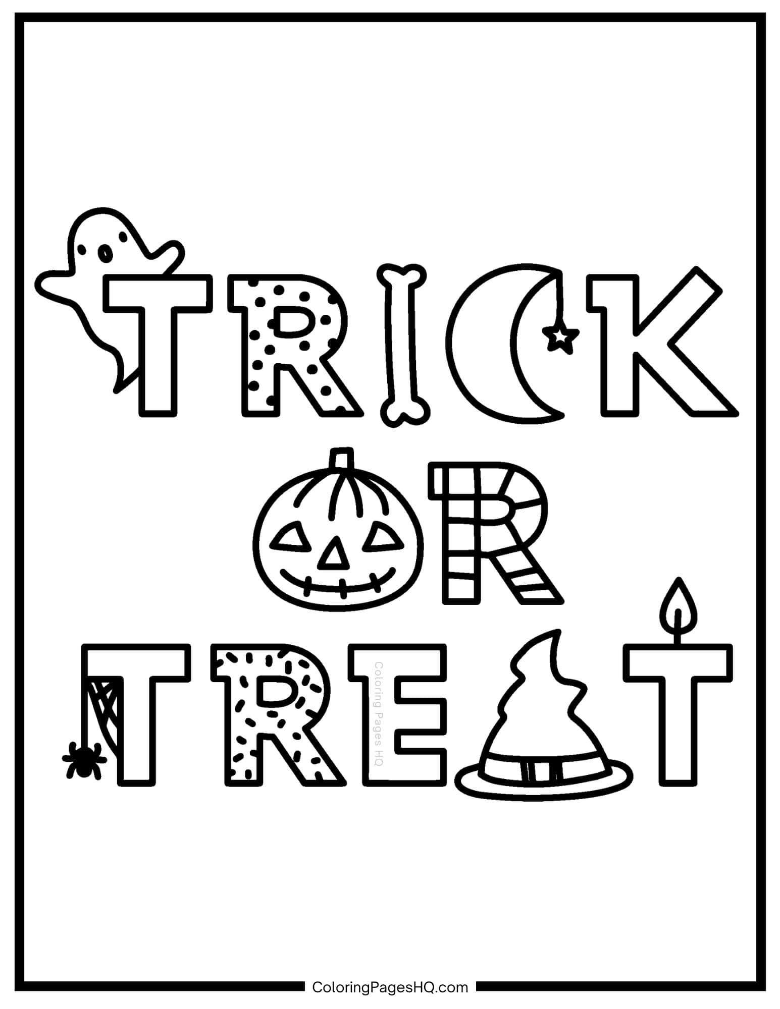 Halloween Coloring Pages (Free PDF Printables) - Coloring Pages HQ