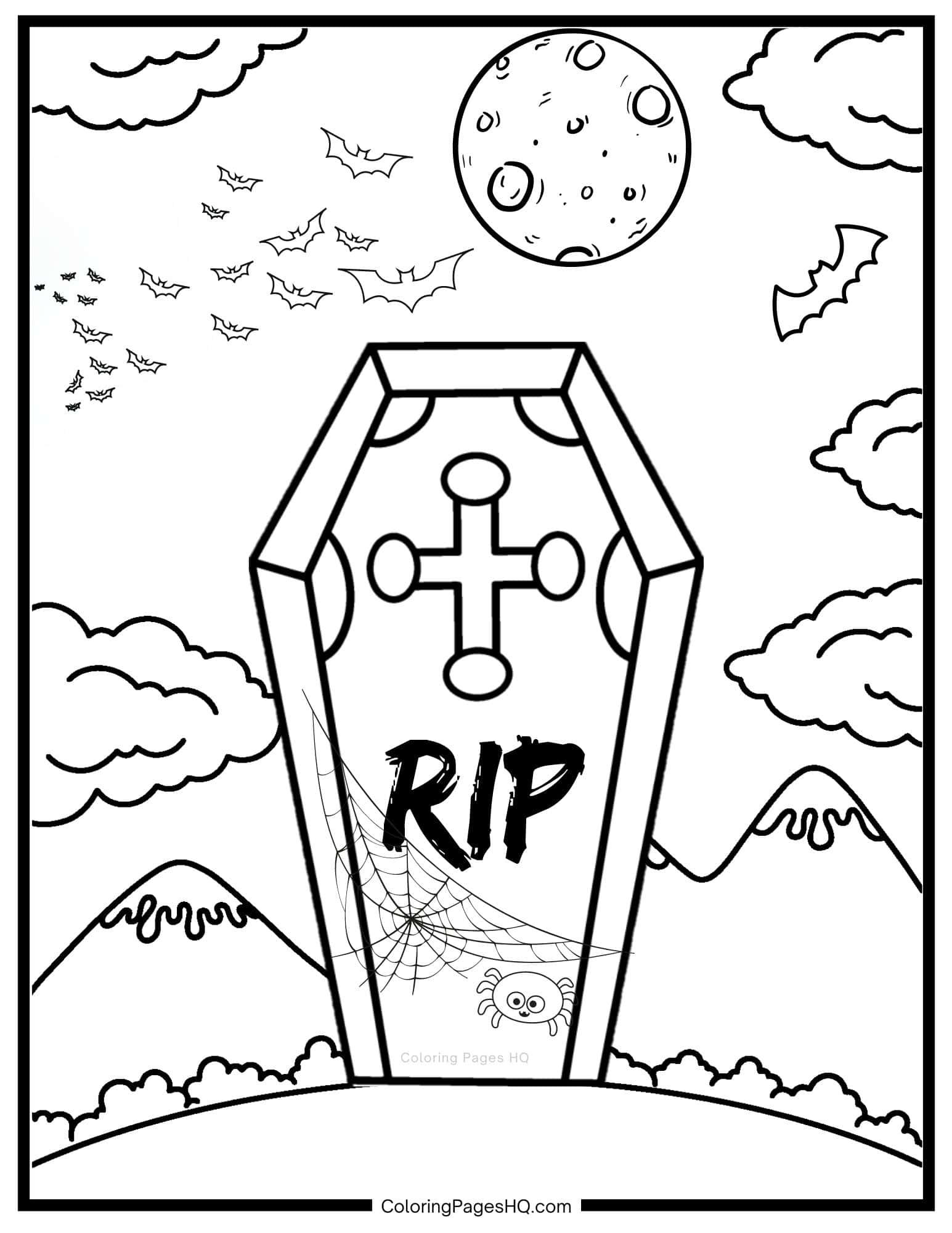 Halloween Coloring Pages (Free PDF Printables) - Coloring Pages HQ