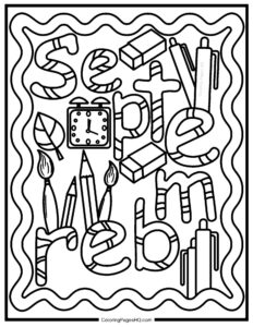 September Coloring Pages (Free PDF Printables) - Coloring Pages HQ