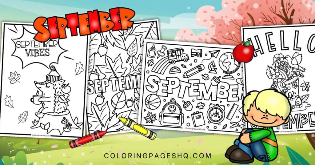 September Coloring Pages (Free PDF Printables) - Coloring Pages HQ