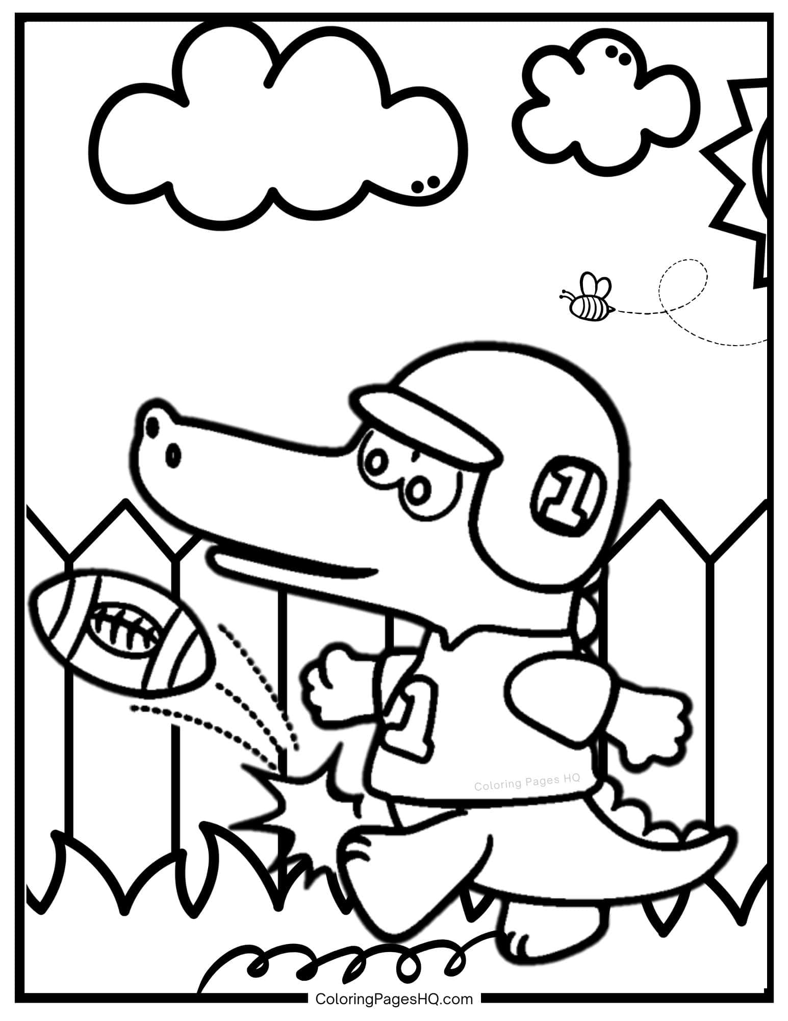 Fun Football Coloring Pages (Free PDF Printables) - Coloring Pages HQ
