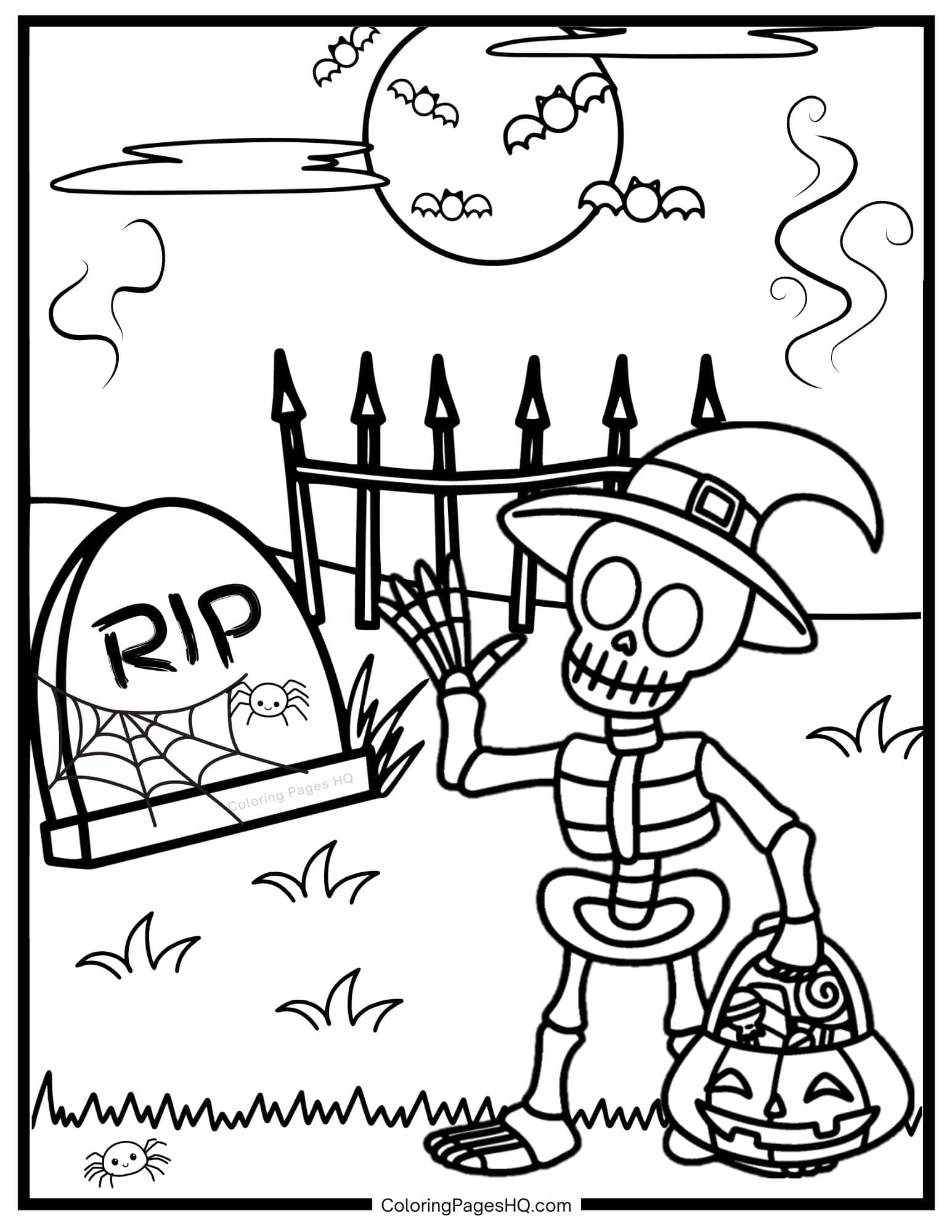 Halloween Coloring Pages (Free PDF Printables) - Coloring Pages HQ