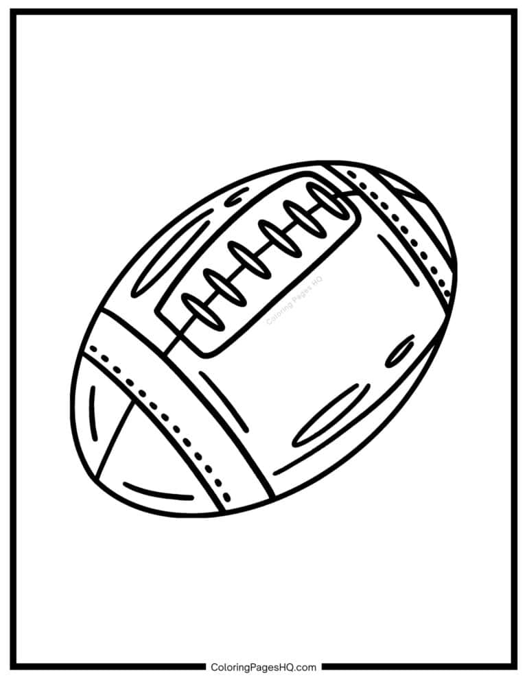 Fun Football Coloring Pages (Free PDF Printables) - Coloring Pages HQ