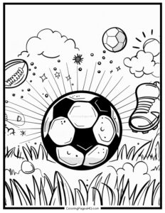 Fun Soccer Coloring Pages (Free PDF Printables) - Coloring Pages HQ
