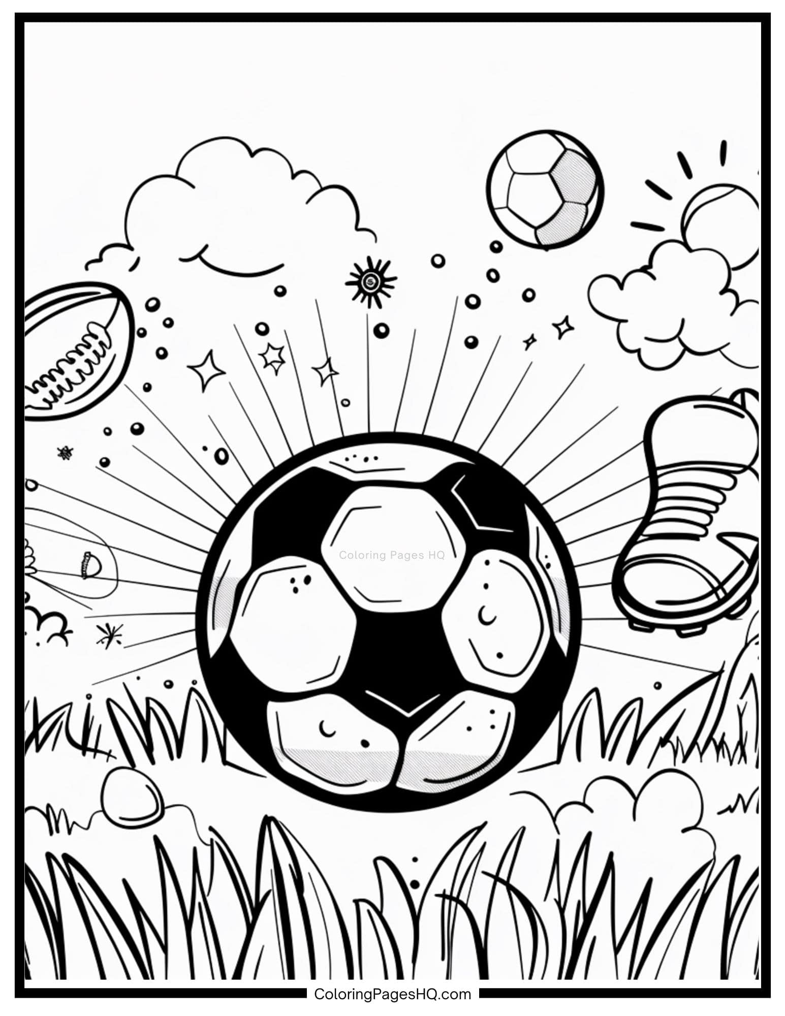 Fun Soccer Coloring Pages (Free PDF Printables) - Coloring Pages HQ