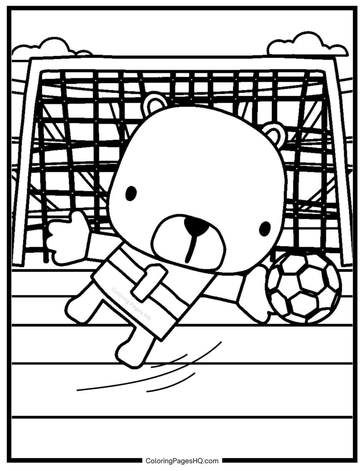 Fun Soccer Coloring Pages (Free PDF Printables) - Coloring Pages HQ