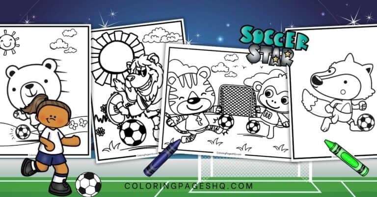 Fun Soccer Coloring Pages (Free PDF Printables) - Coloring Pages HQ